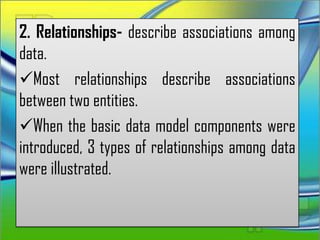 The entity relationship model | PPTX
