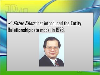 The entity relationship model | PPTX