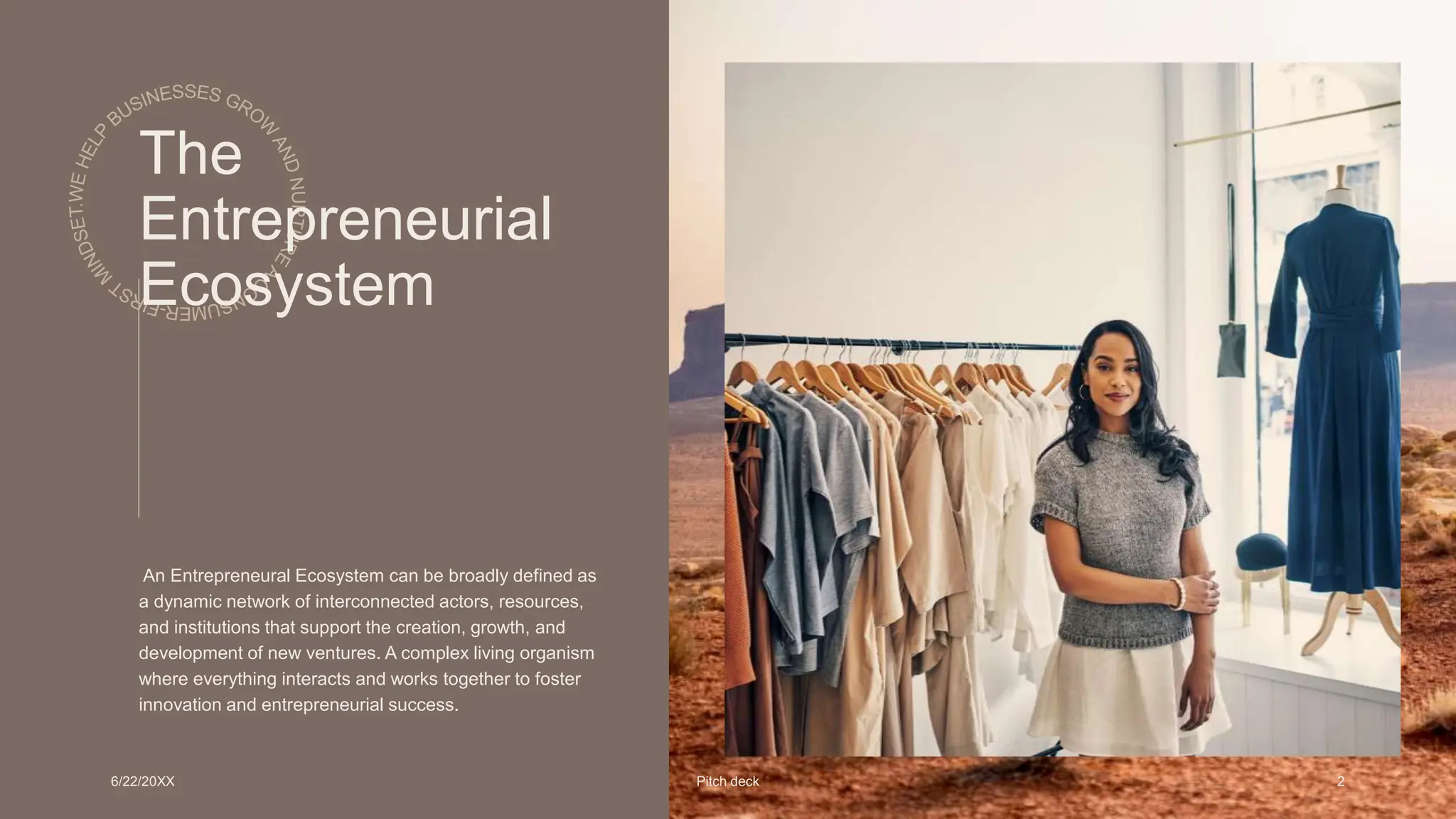 The Entrepreneurial Ecosystem. powerpoint presentation | PPTX