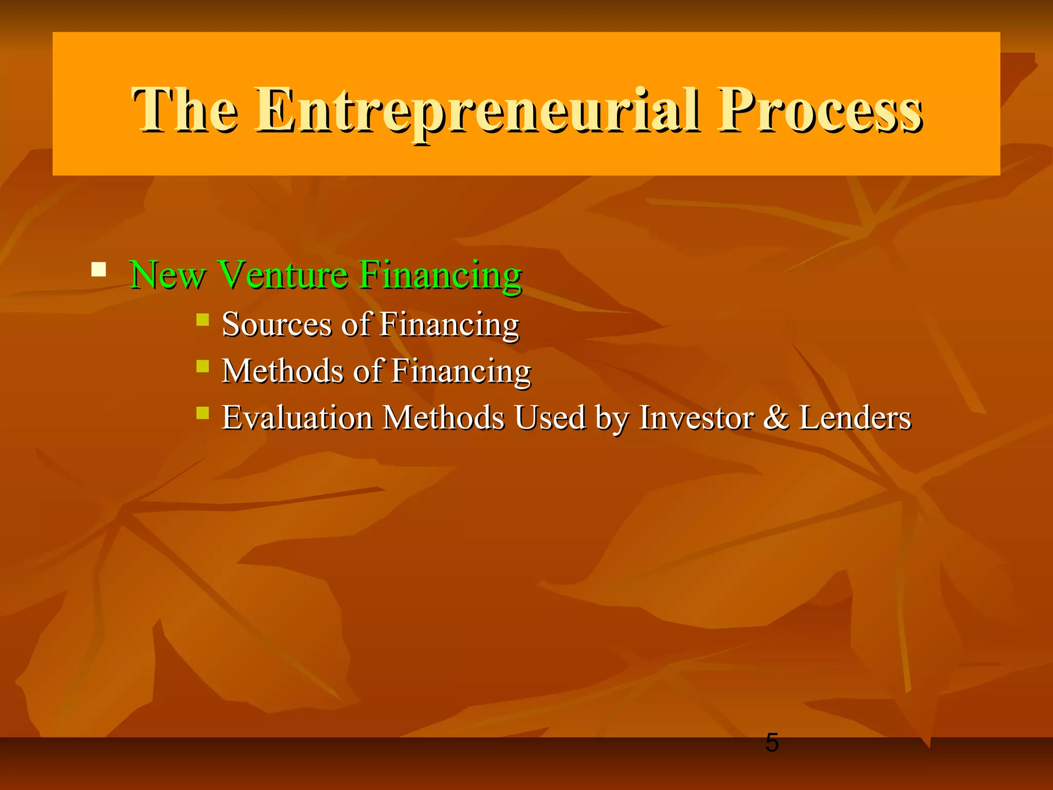 The entrepreneurial process | PPT