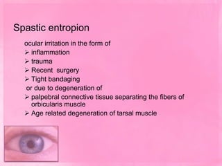 The entropion | PPTX