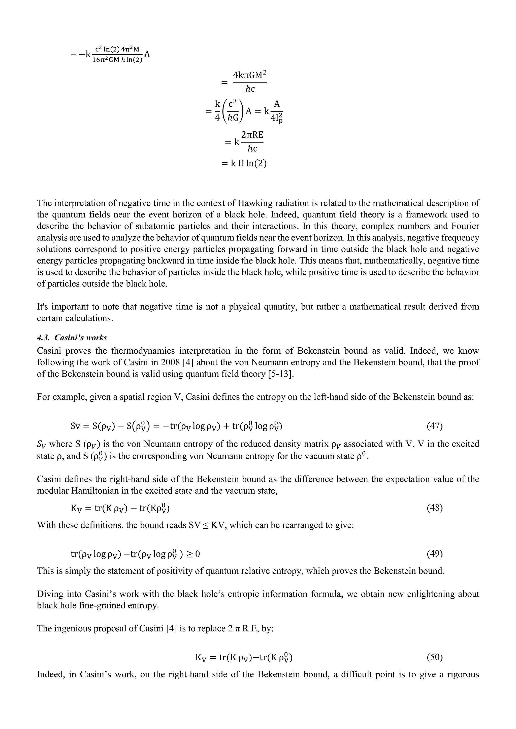The Entropy of the Entangled Hawking Radiation | PDF