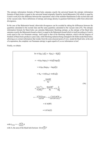 The Entropy of the Entangled Hawking Radiation | PDF