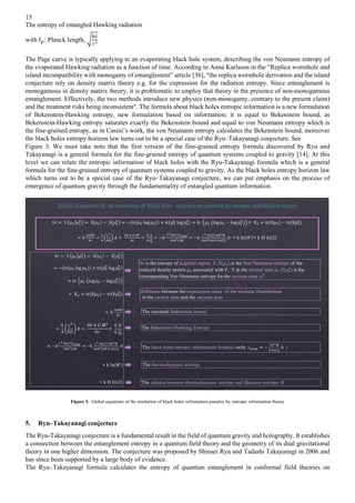 The Entropy of the Entangled Hawking Radiation | PDF