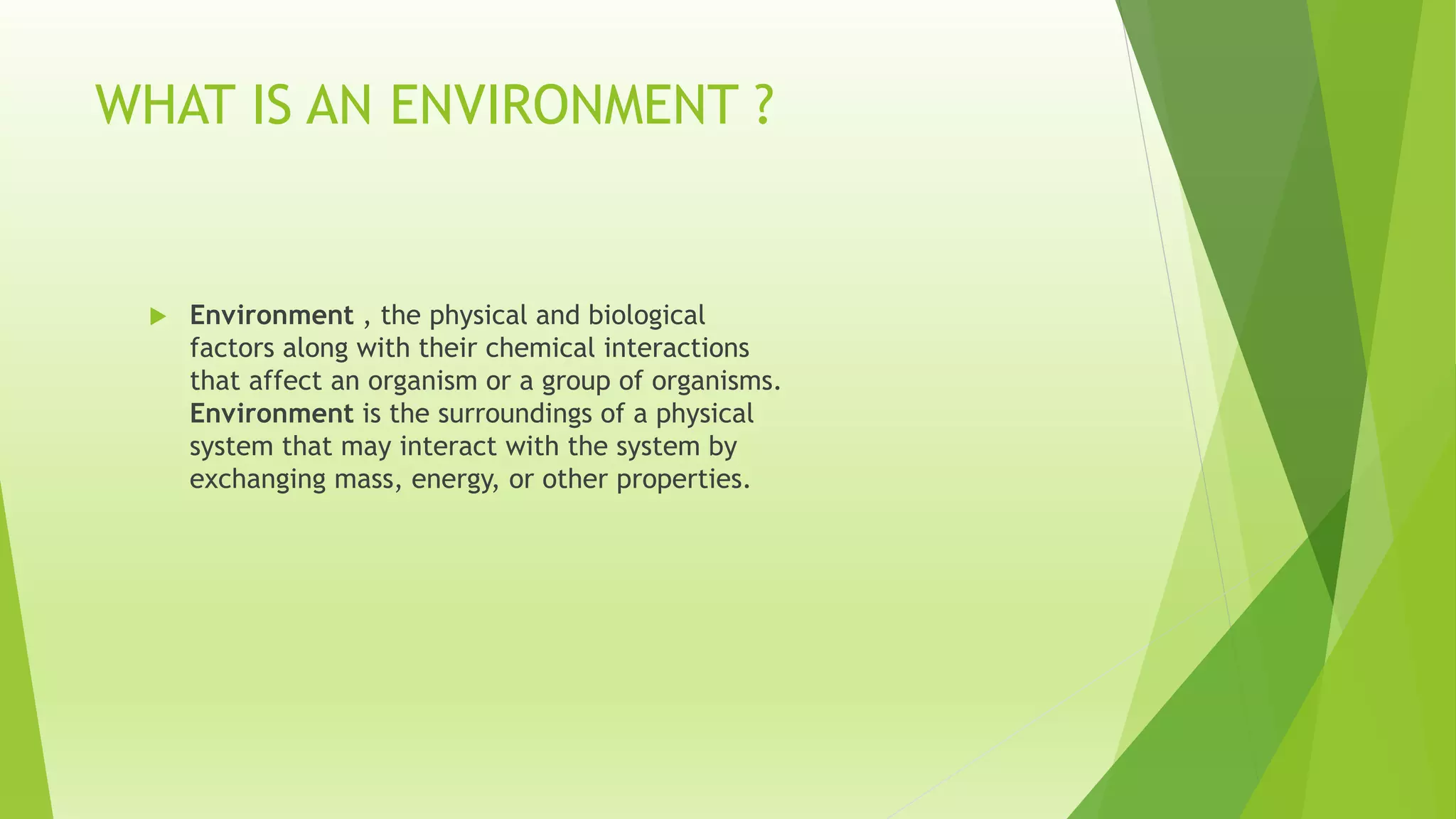 The environment | PPTX