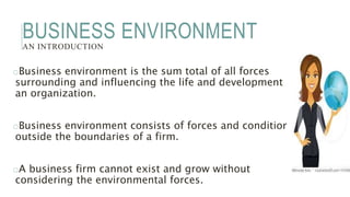 The environmental context of management | PPTX