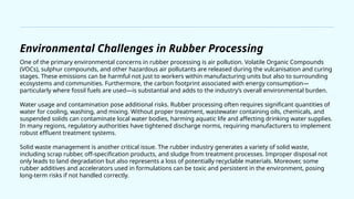 Environmental benefits of sustainable rubber processing | PPTX