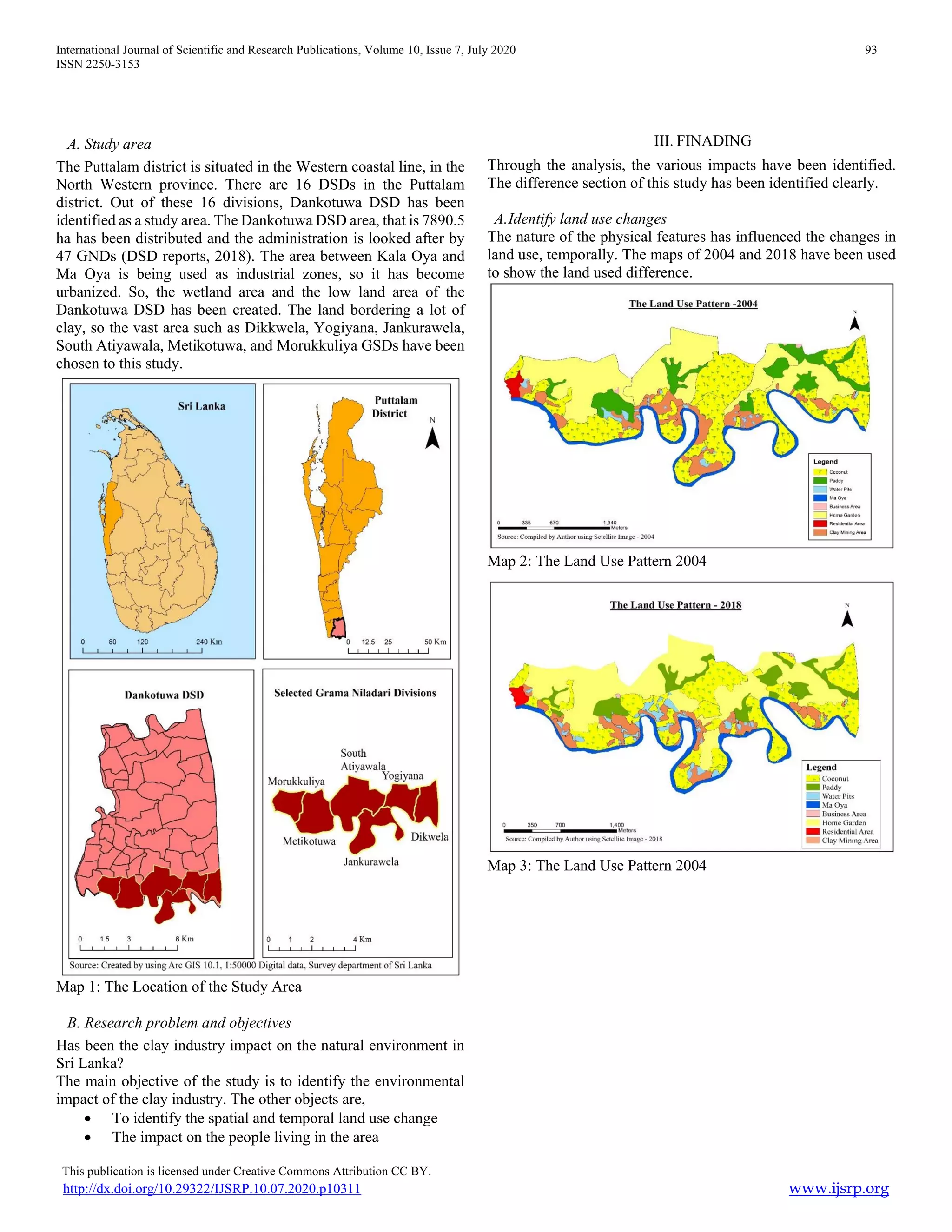 The environmental impact of the clay industry in Sri Lanka | PDF