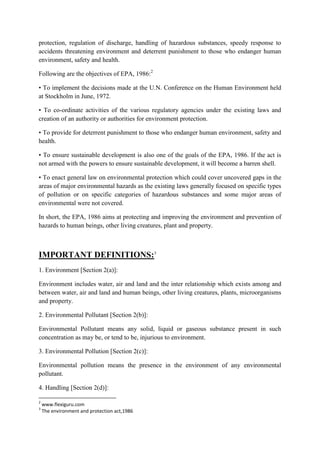 The environment protection act 1986 | DOCX