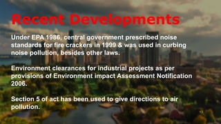The environment protection act, 1986 ppt | PDF