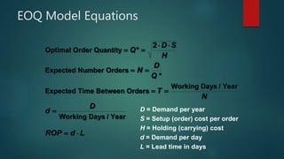 The eoq model | PPTX