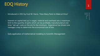 The eoq model | PPTX