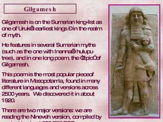 The Epic Of Gilgamesh | PPT