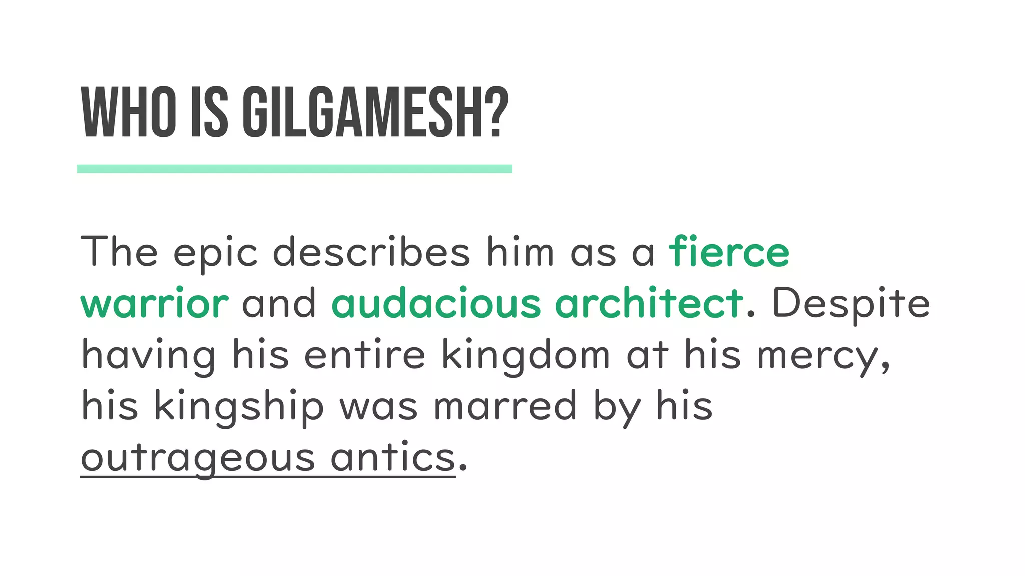 The Epic of Gilgamesh | PDF