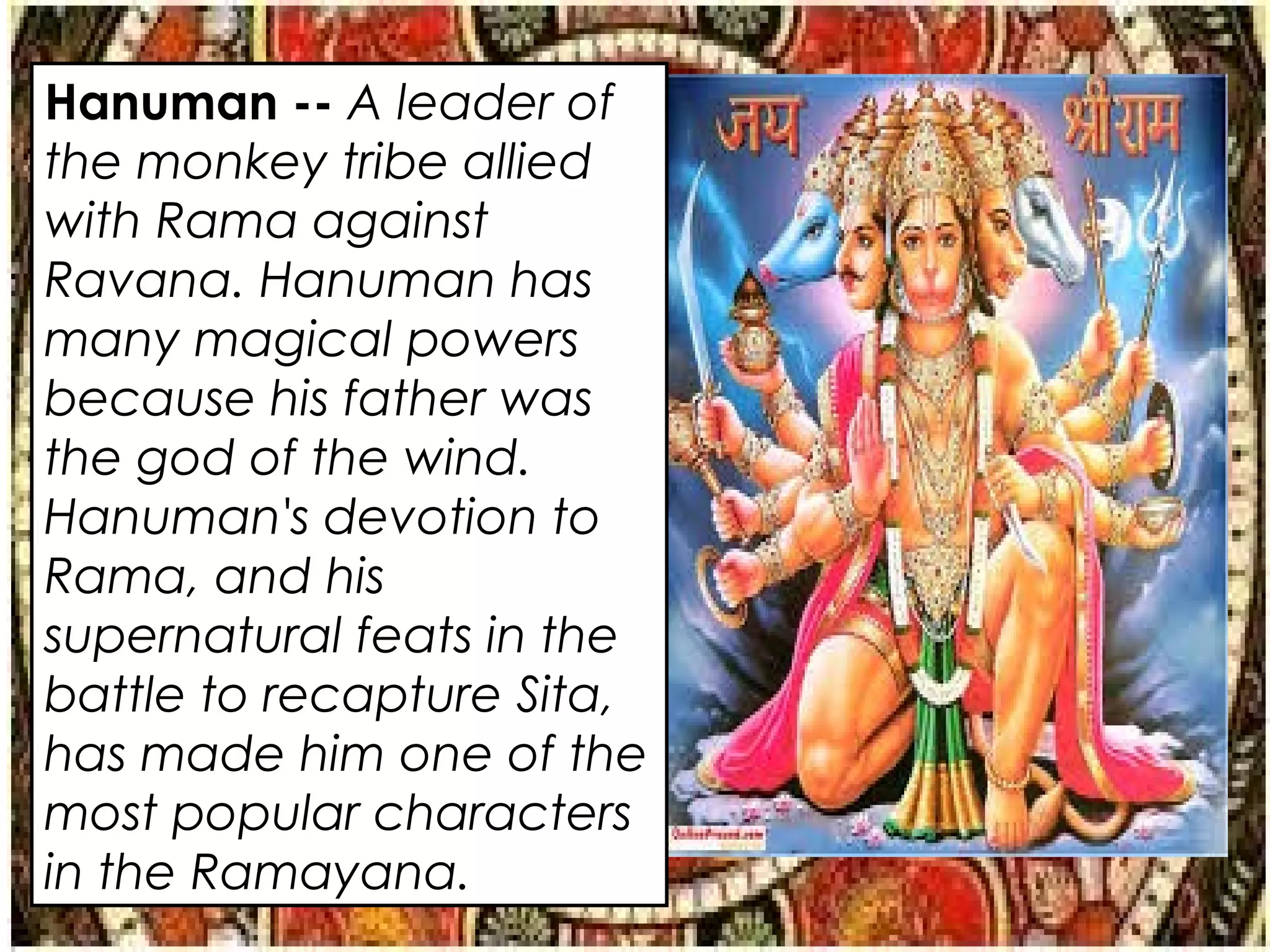 The epic of ramayana | PPT