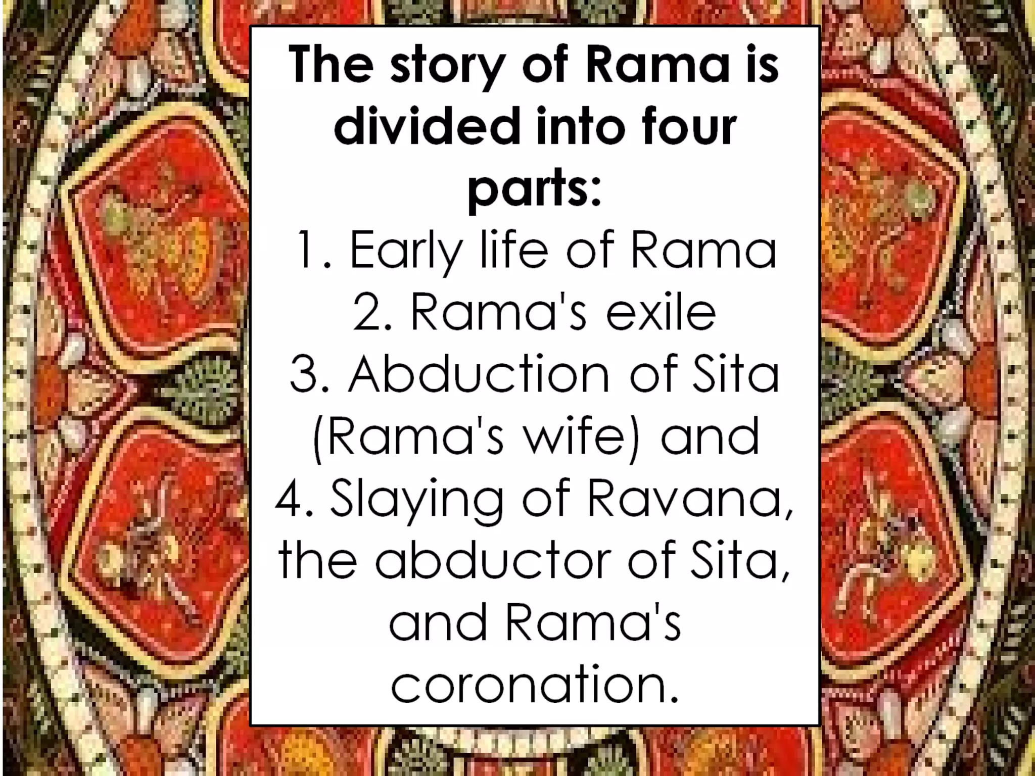 The epic of ramayana | PPT
