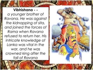 The epic of ramayana | PPT