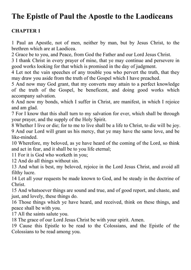 English - The Epistle of Paul the Apostle to the Laodiceans.pdf