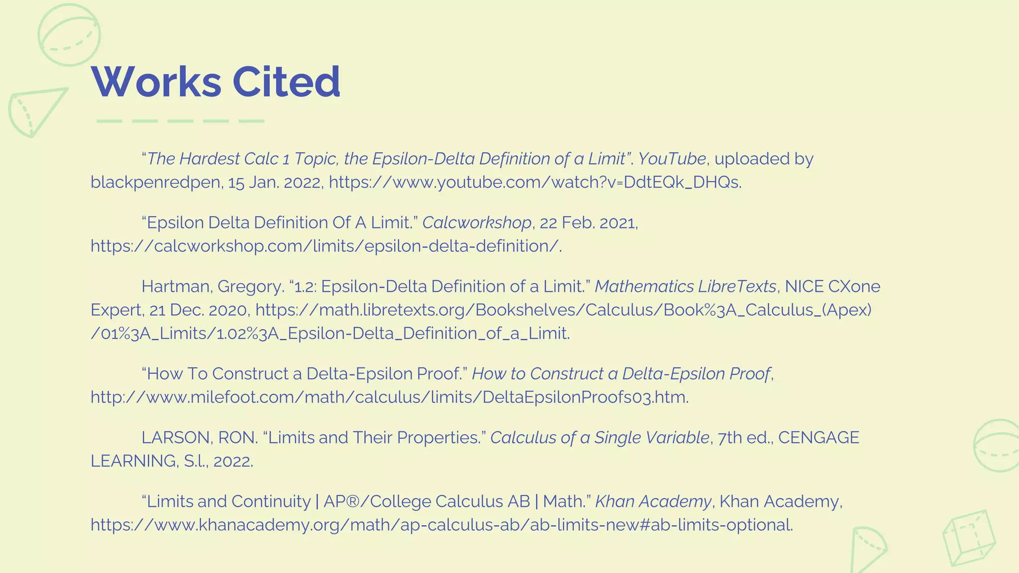 The Epsilon-Delta Definition of a Limit | PPTX