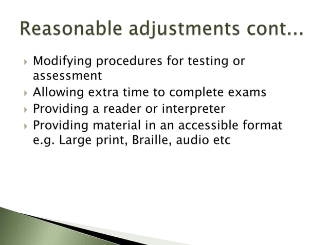 The Equality Act 2010 (disability) regulations power point | PPTX