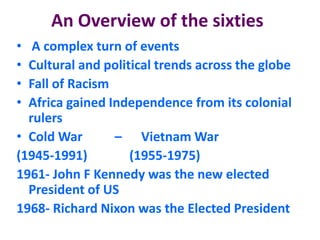 The era of 1960’s | PPTX