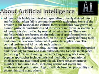 The era of artificial intelligence | PPTX