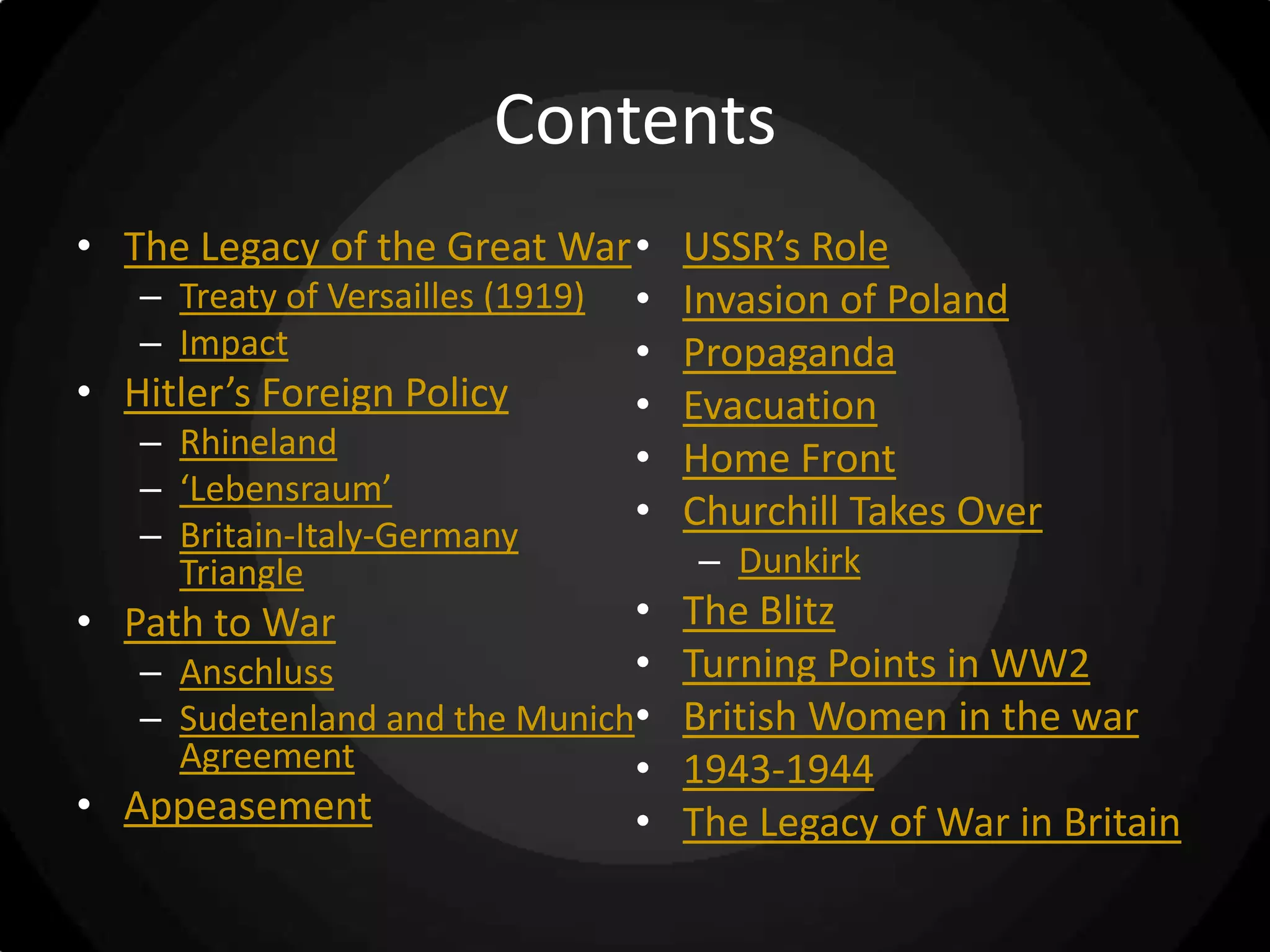 The era of the second world war | PPT