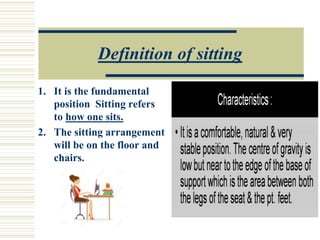 The ergonomics of seating | PPT