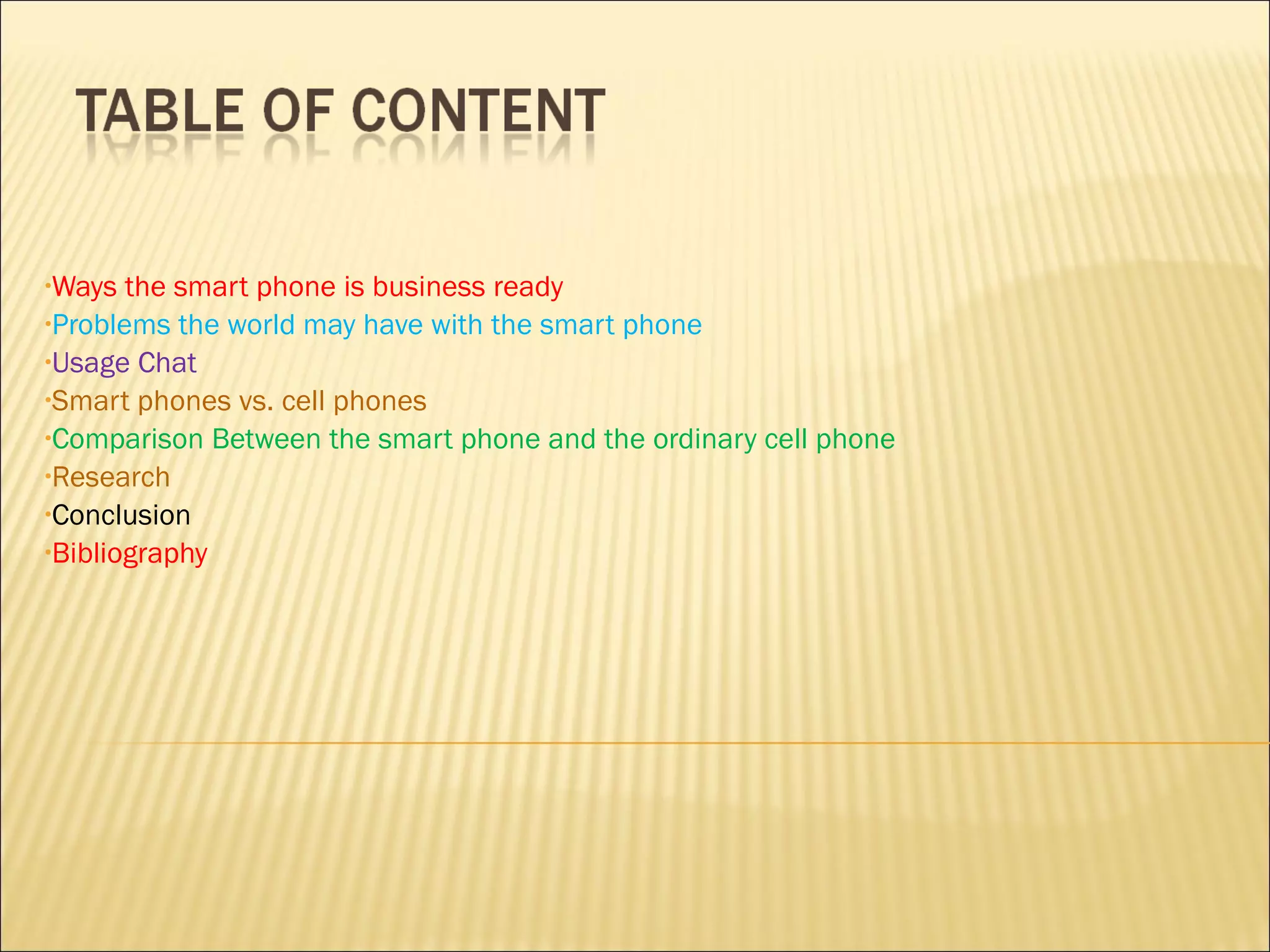 The erra ov the smart phone | PPT