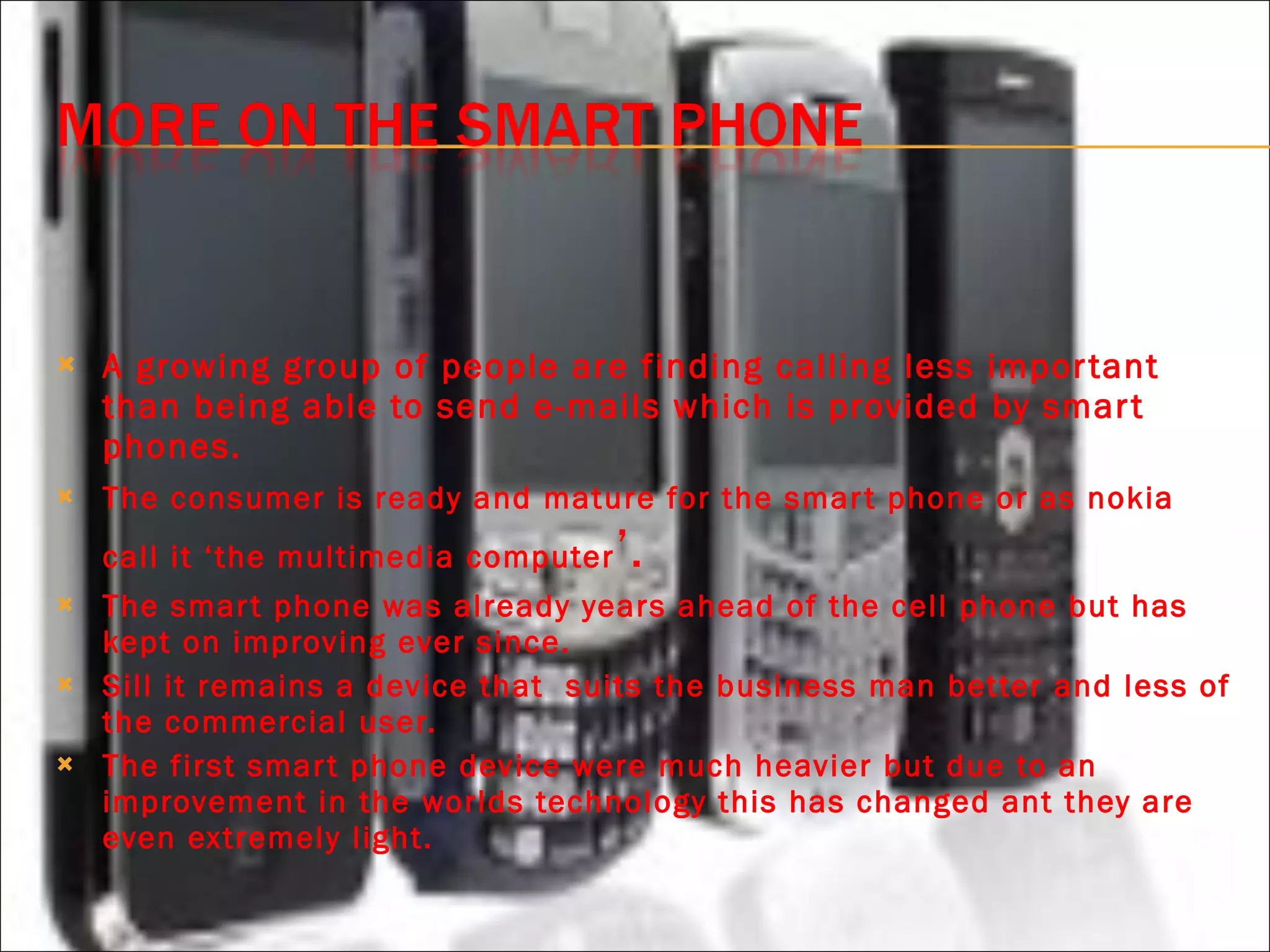 The erra ov the smart phone | PPT