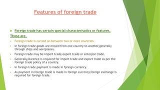 Foreign trade | PPTX
