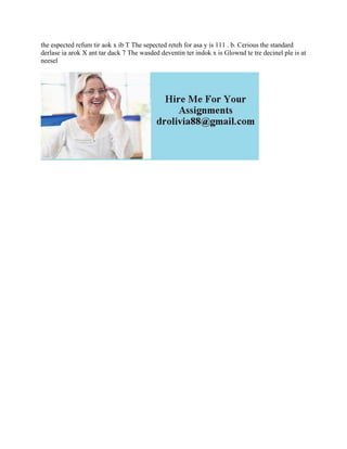 the espected refum tir aok x ib T The sepected reteh for asa y is 111.pdf