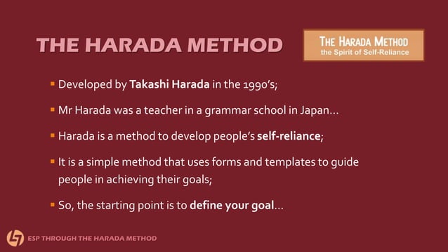 The ESP methodology and Harada component | PPT