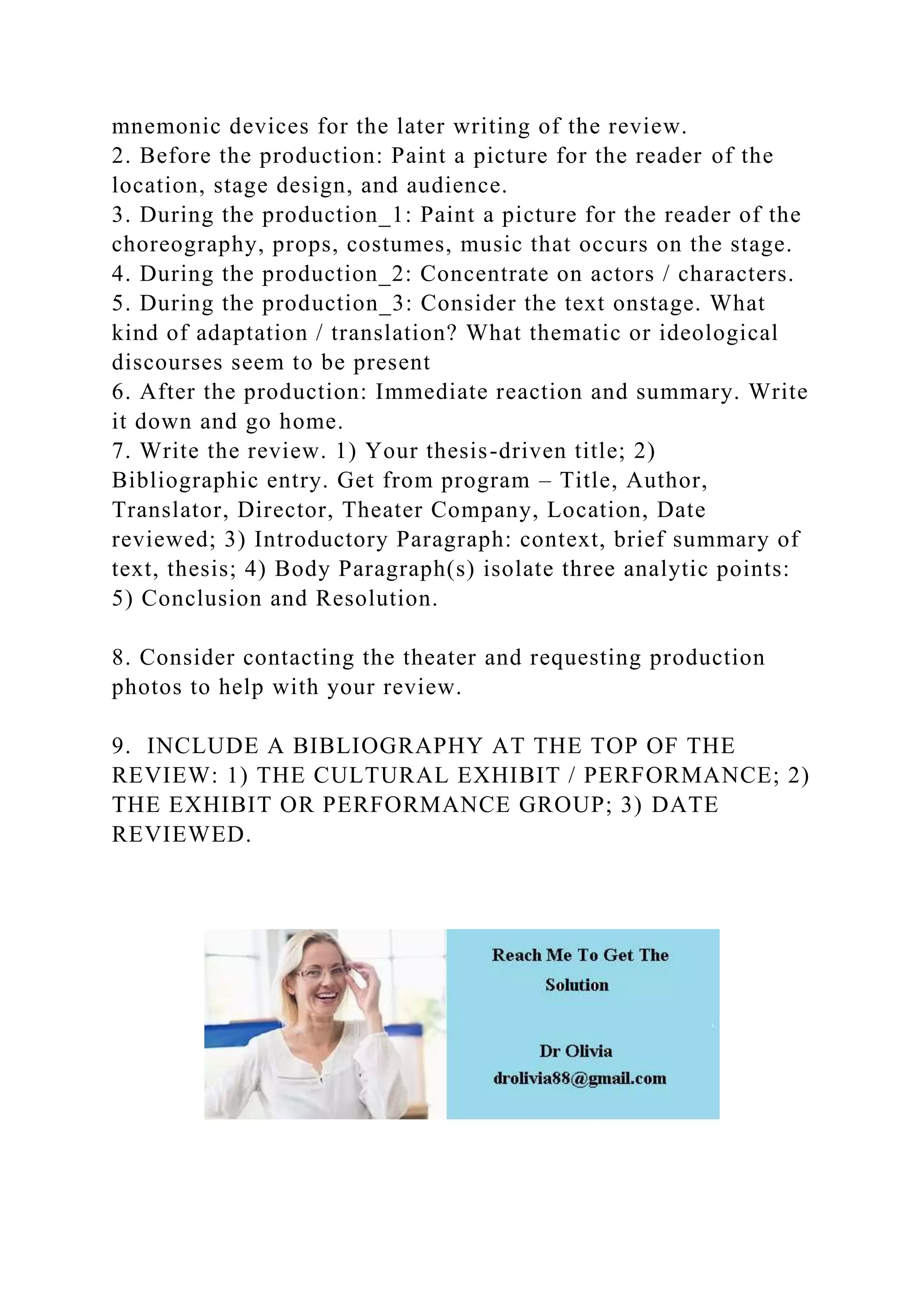 The essay is about theater review, which should have one theater pro.docx