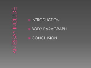 The essay presentation composition | PPT