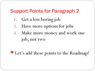 The essay roadmap | PPT | College Planning | College Education