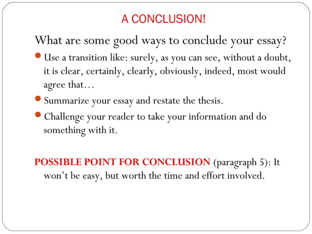 The essay roadmap | PPT | College Planning | College Education