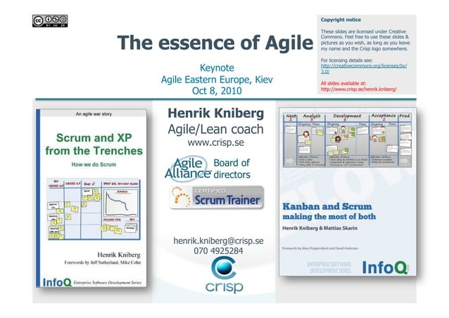 "The essence of agile" | PPT