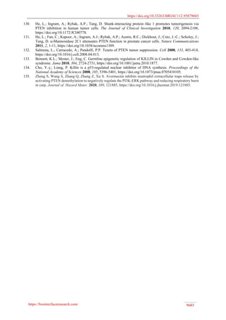 Essence of PTEN: a Broad-Spectrum Therapeutic Target in Cancer | PDF