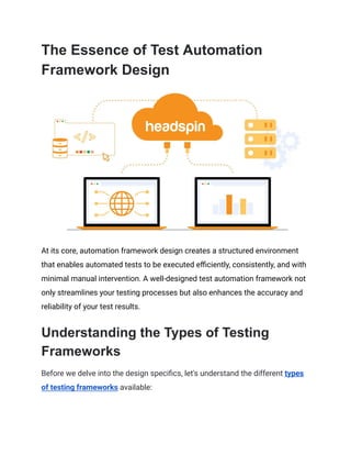 The Essence of Test Automation Framework Design.pdf