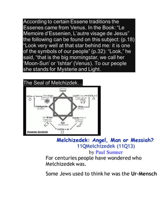 The essenes came from venus. | DOCX