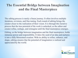 The Essential Bridge between Imagination and the Final Master piece PPT ...