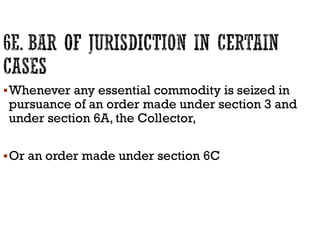 The essential commodities act, 1955 | PDF