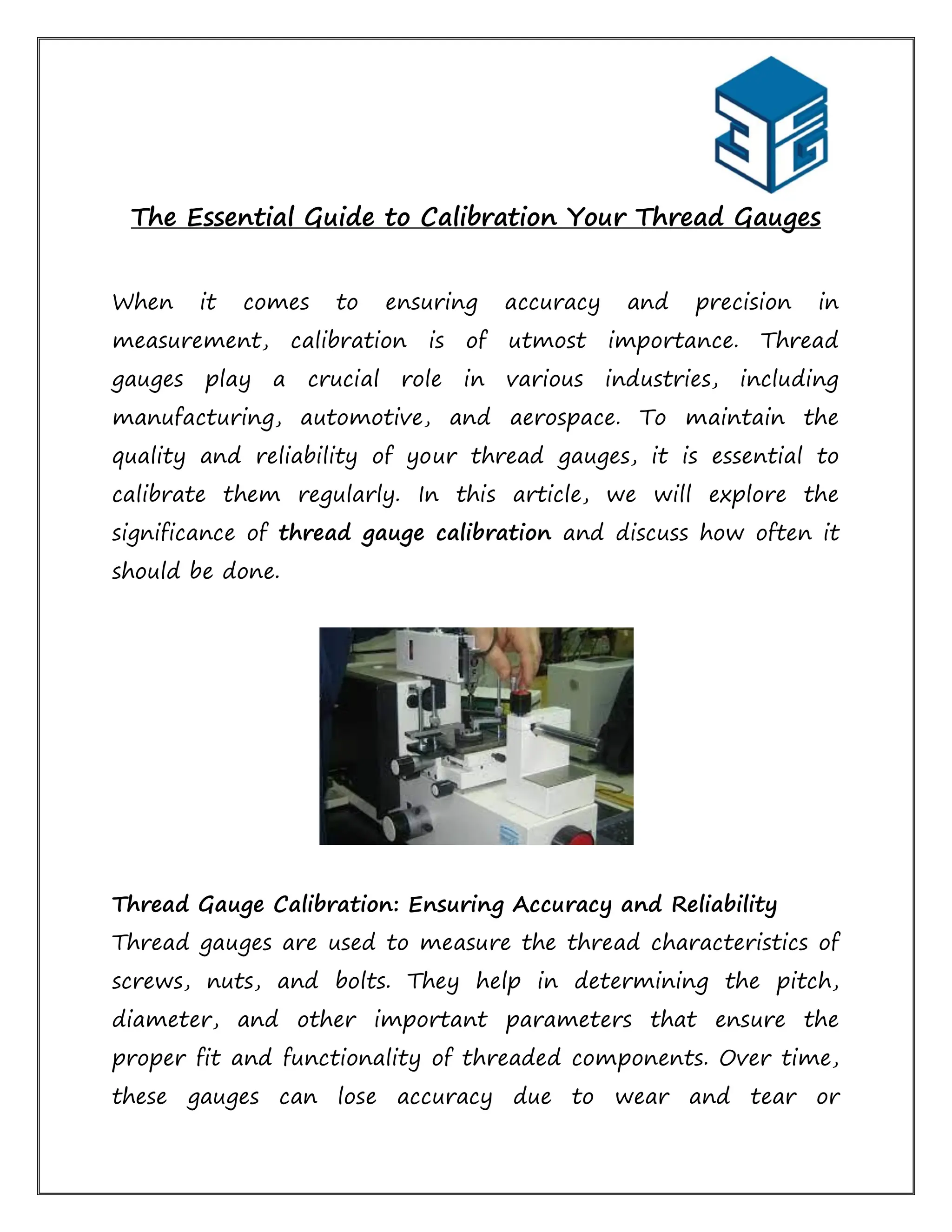 The Essential Guide to Calibration Your Thread Gauges (1).pdf