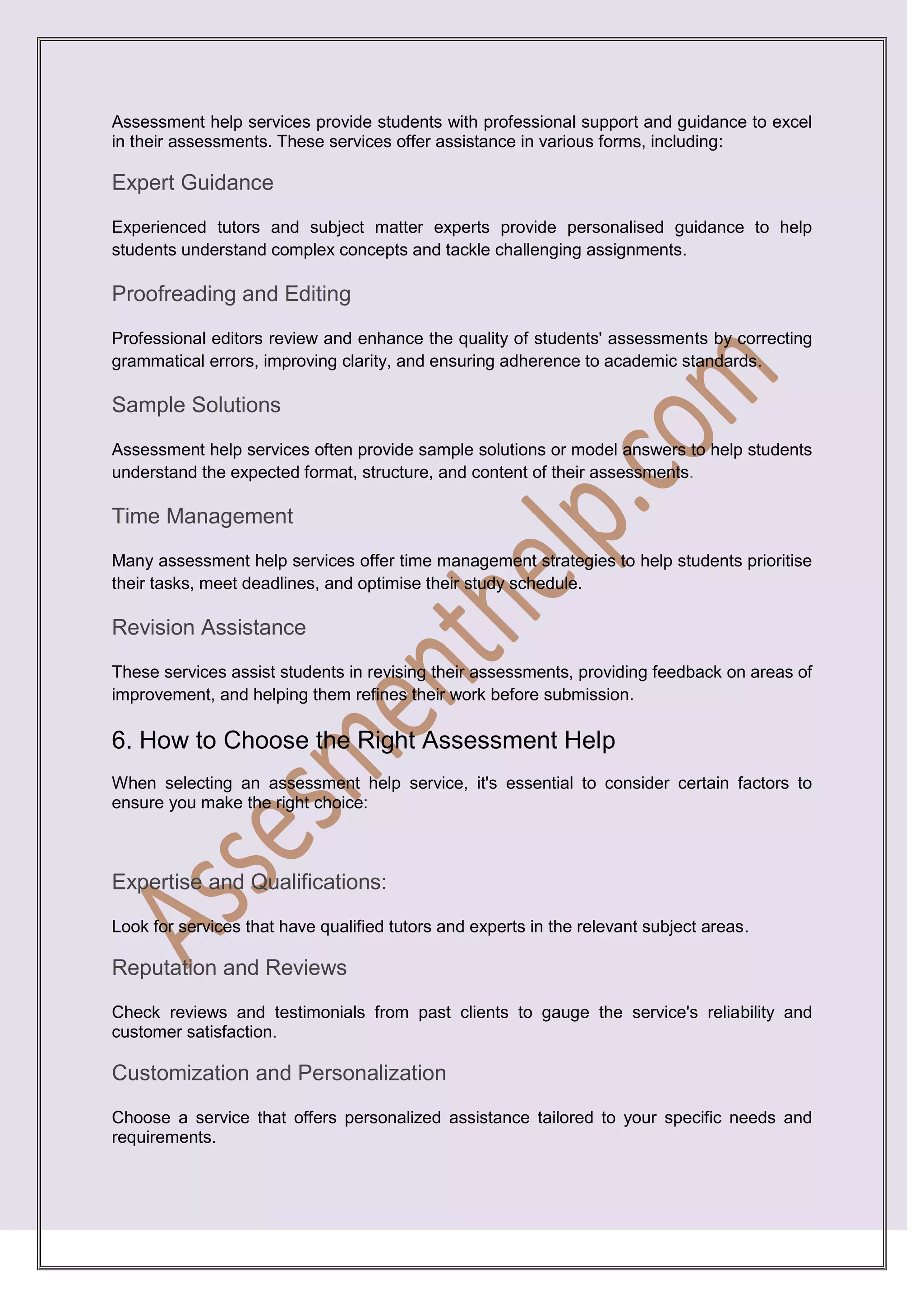 The Essential Guide to Different Types of Assessment Help..pdf