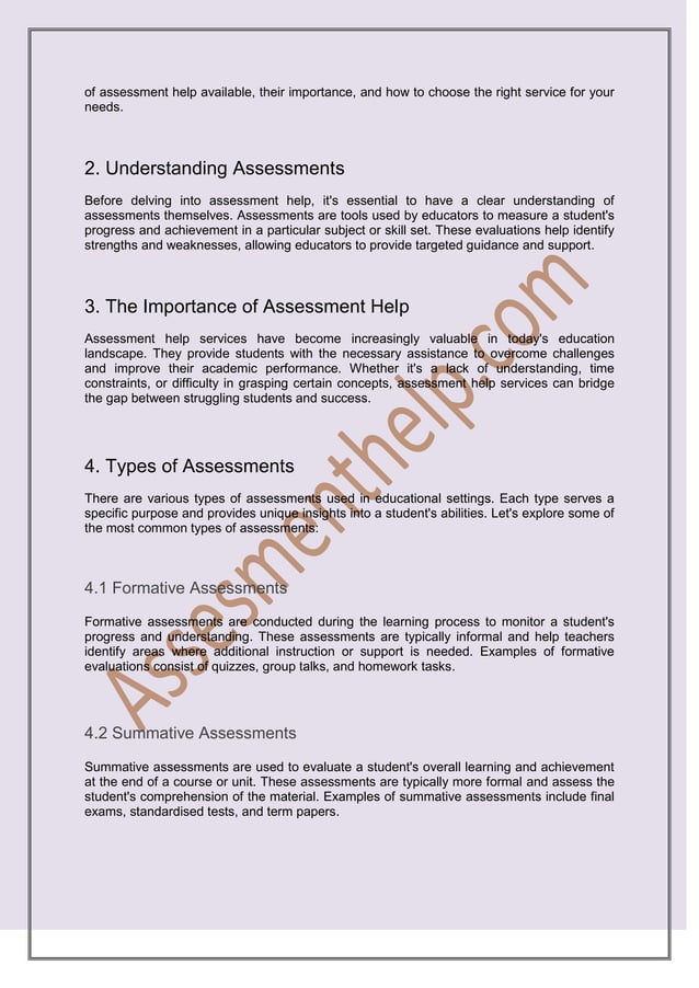 The Essential Guide to Different Types of Assessment Help..pdf