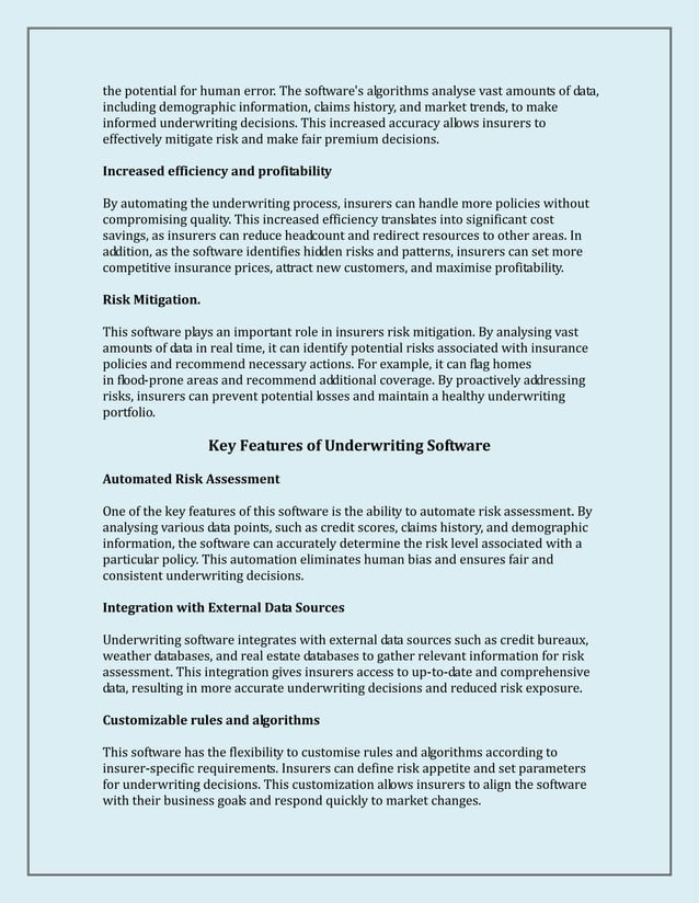 The Essential Guide to Insurance Underwriting Software Benefits and ...