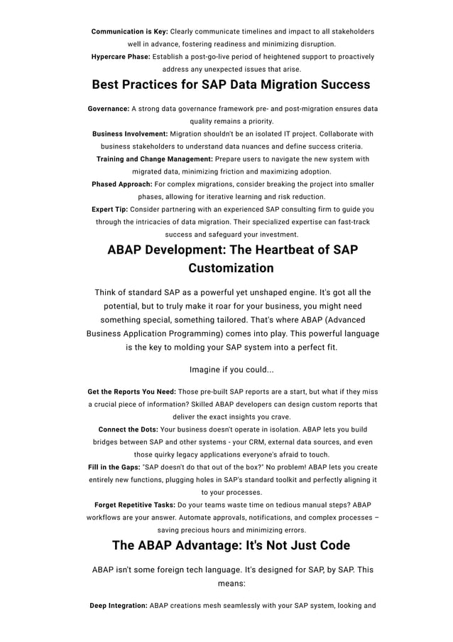 The Essential Guide To Sap Cloud Data Migration Abap And Reportingpdf