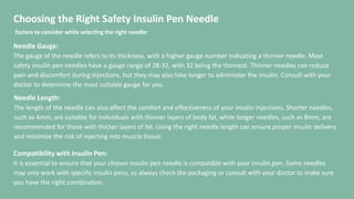 Essential Guide to Using Safety Insulin Pen | PPTX