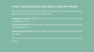 Essential Guide to Using Safety Insulin Pen | PPTX